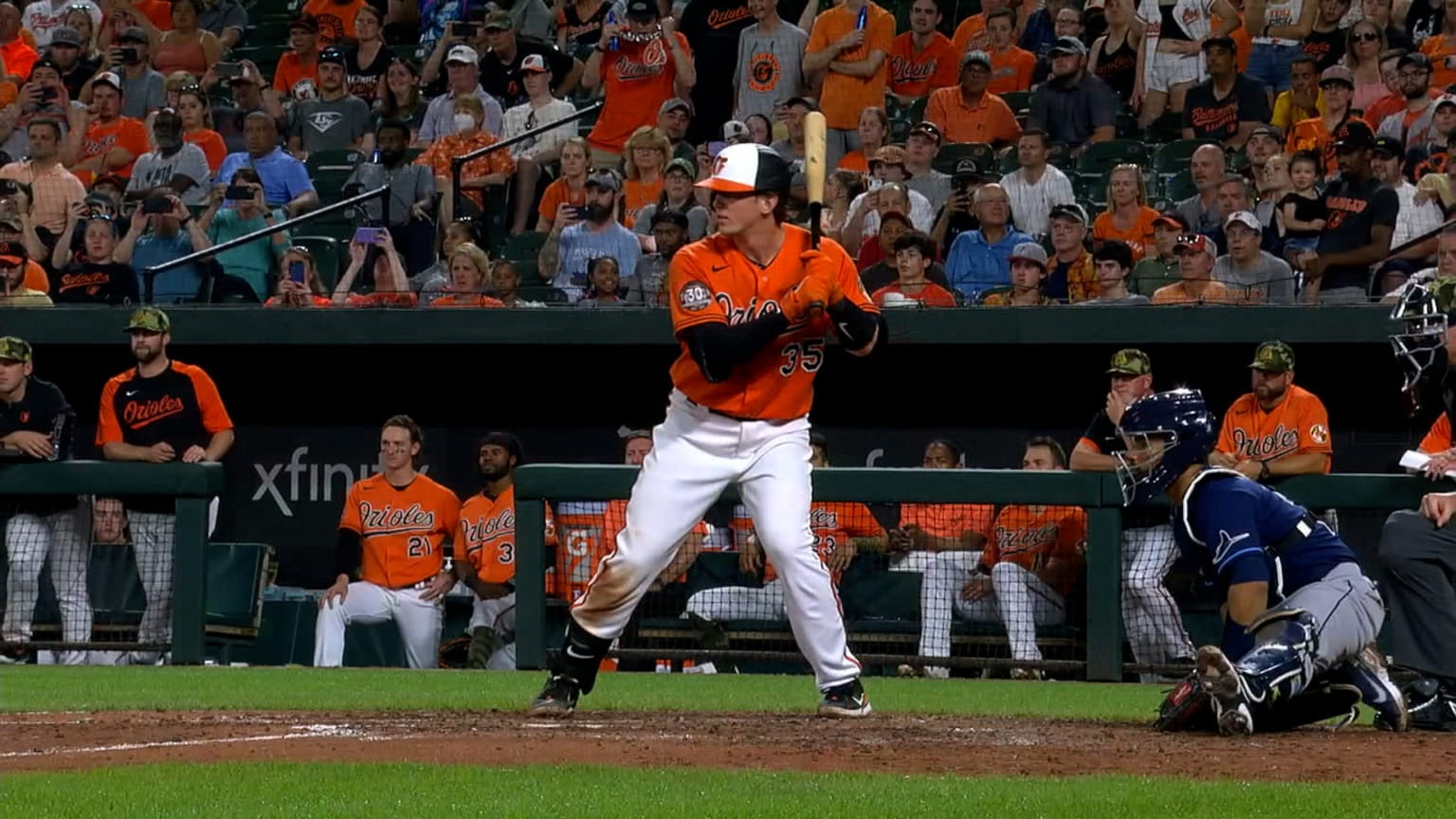 Adley Rutschman's first MLB hit | 22/05/2022 | Los Orioles de Baltimore