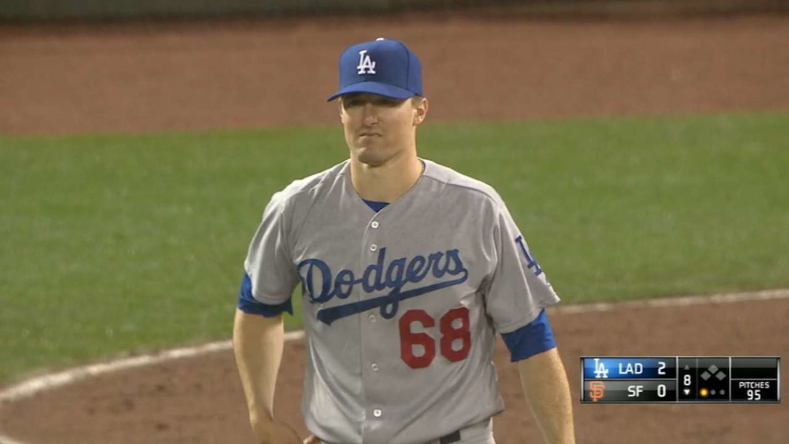 LAD@SF: Stripling tosses 7 1/3 no-hit frames in debut | 04/08/2016 ...