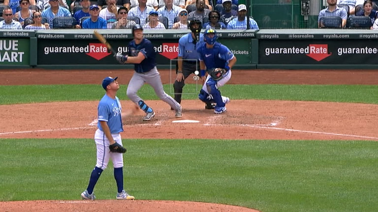 Luke Raley ties the game at two with a sac-fly | 07/24/2022 | Tampa Bay ...