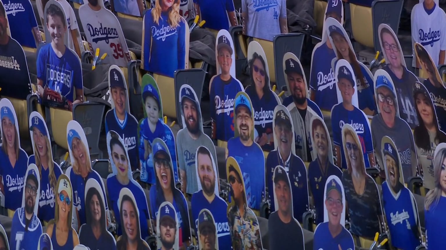 Tommy Lasorda among 4,500 cutouts in Dodger Stadium | 07/23/2020 | Los ...