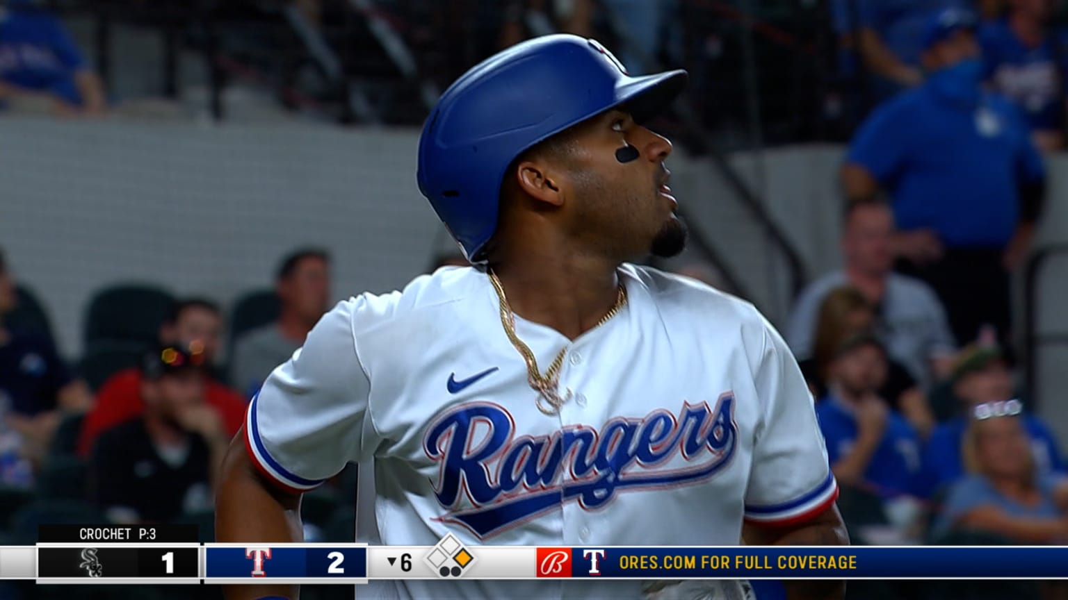 DJ Peters' go-ahead single | 09/18/2021 | Texas Rangers