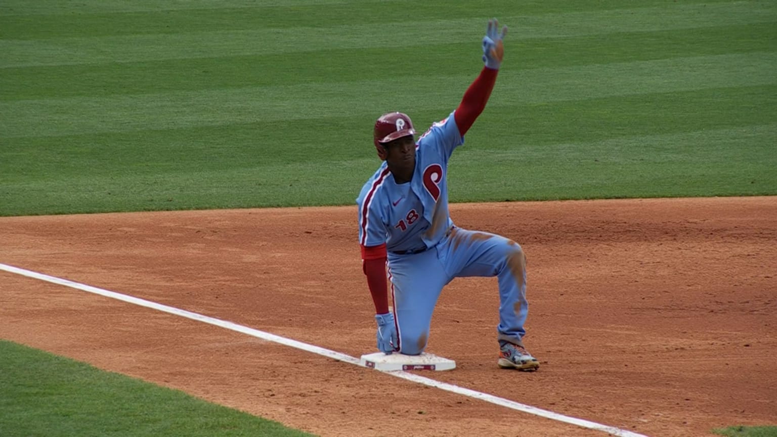 Didi Gregorius pega un triple y anota a Darick Hall | 07/07/2022 | Los ...