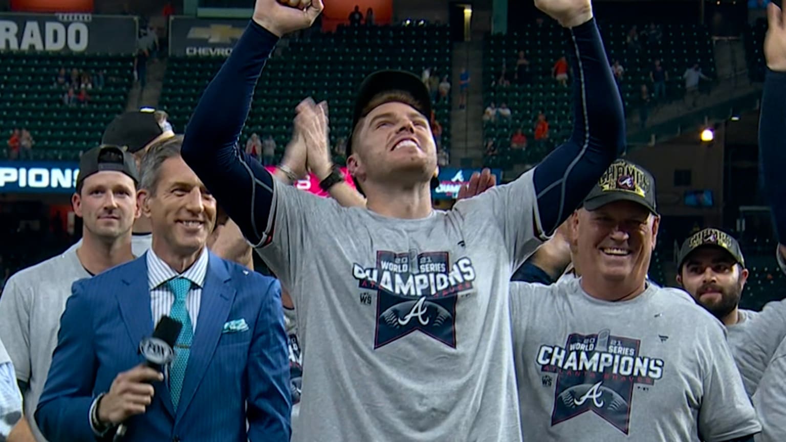 Freddie Freeman talks winning the World Series | 11/02/2021 | Athletics