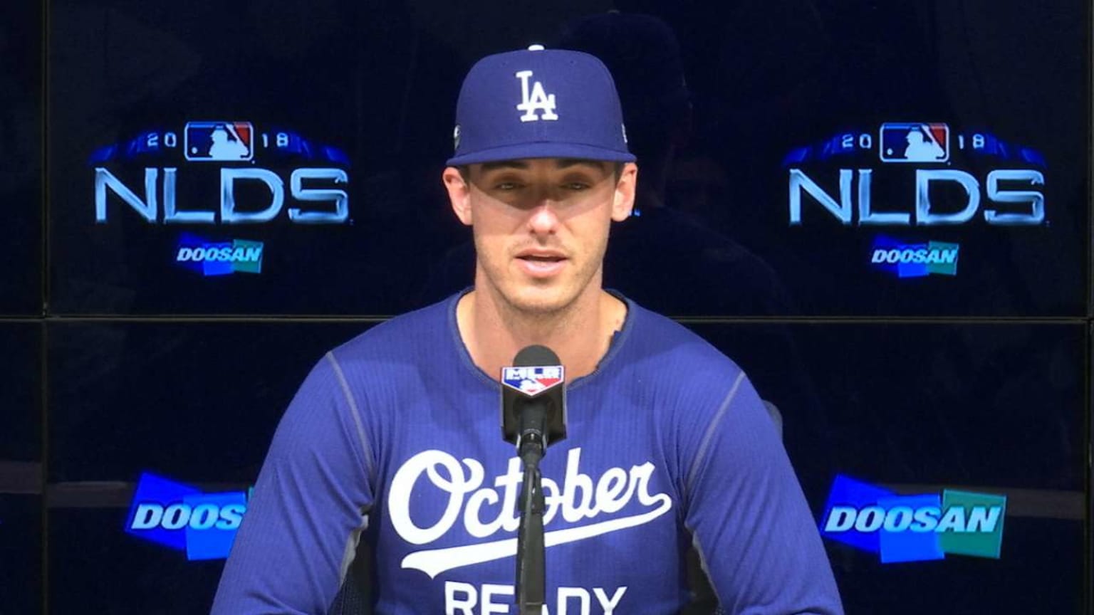 Bellinger on making postseason, experience on team | 10/04/2018 | Los ...