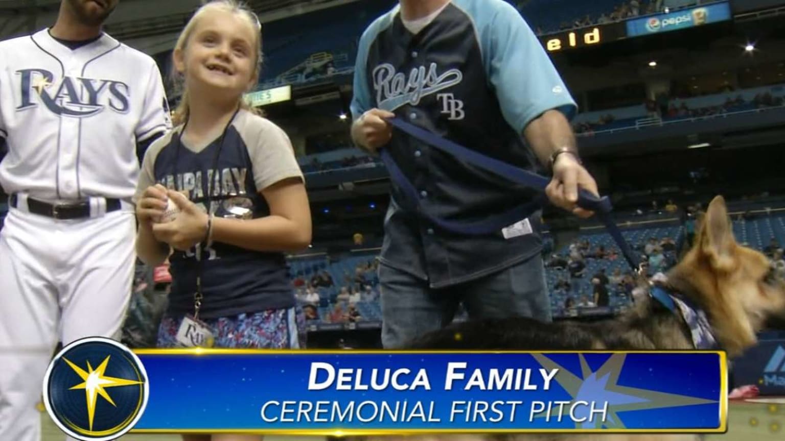 DeLuca Family and Haus ceremonial first pitch | 08/01/2016 | MLB.com