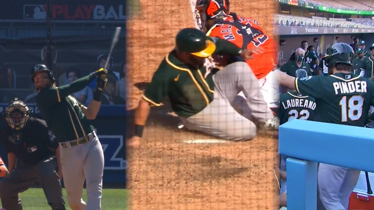 Chad Pinder, Sean Murphy lead A's comeback rally | 10/07/2020 | San ...