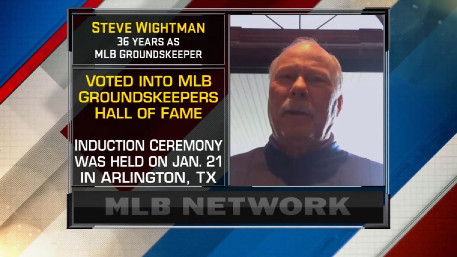 Steve Wightman on MLB Groundskeeper Hall of Fame | 01/23/2018 | MLB.com