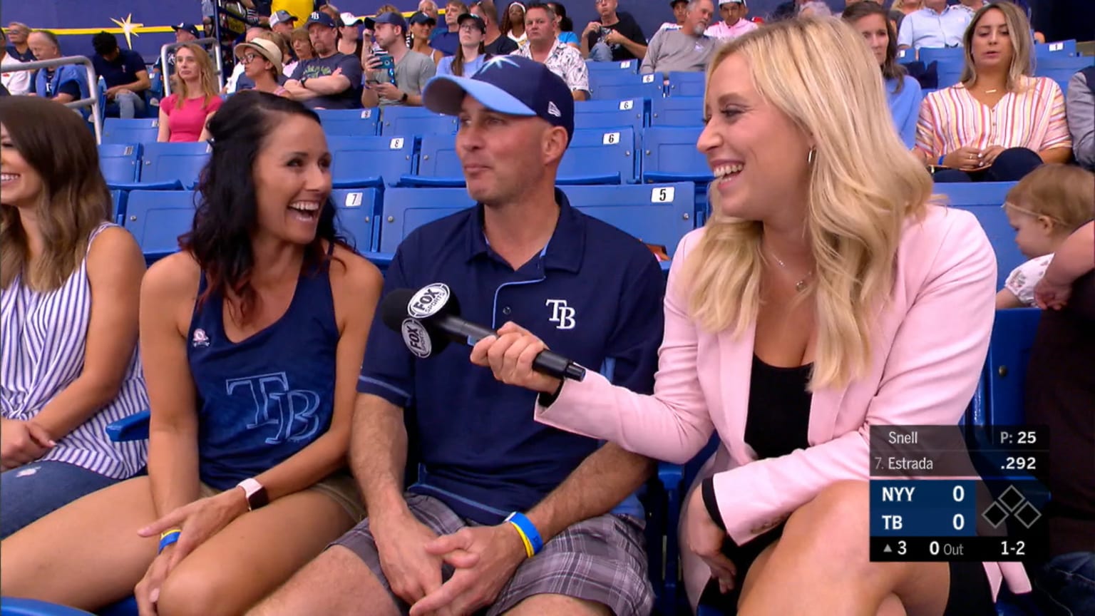 NYY@TB: Bemboom's parents watch Major League debut | 05/12/2019 | Tampa ...