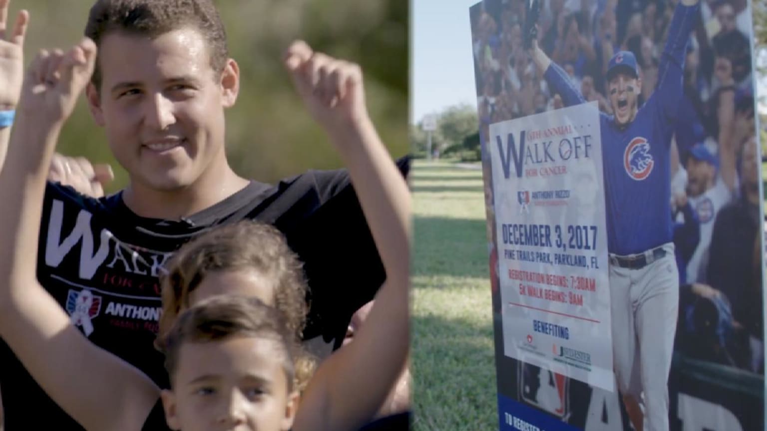 Rizzo's Walk-Off for Cancer | 12/03/2017 | Chicago Cubs