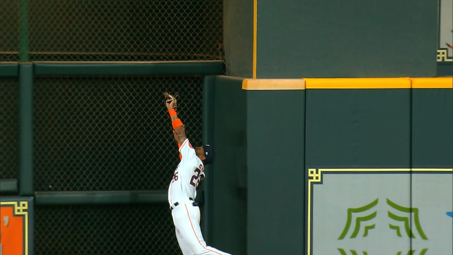 Jose Siri makes a leaping grab at the warning track | 04/18/2022 ...
