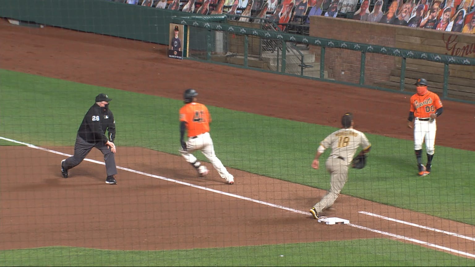 Alex Dickerson scores on Greg Garcia's fielding error | 09/25/2020 ...