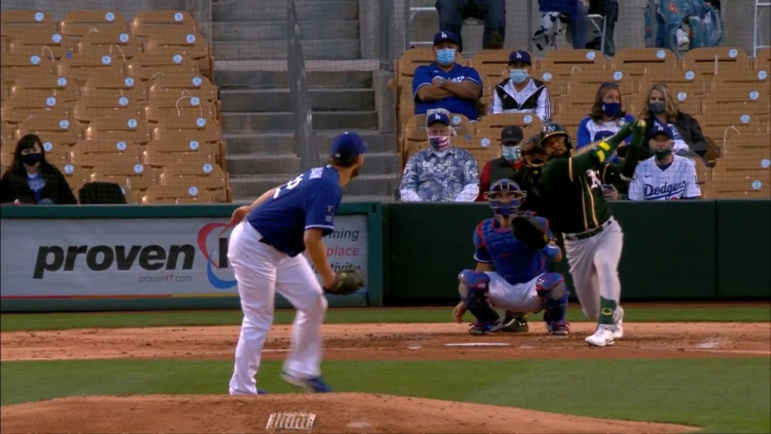 Elvis Andrus triples to lead off the 3rd inning | 03/26/2021 | Athletics