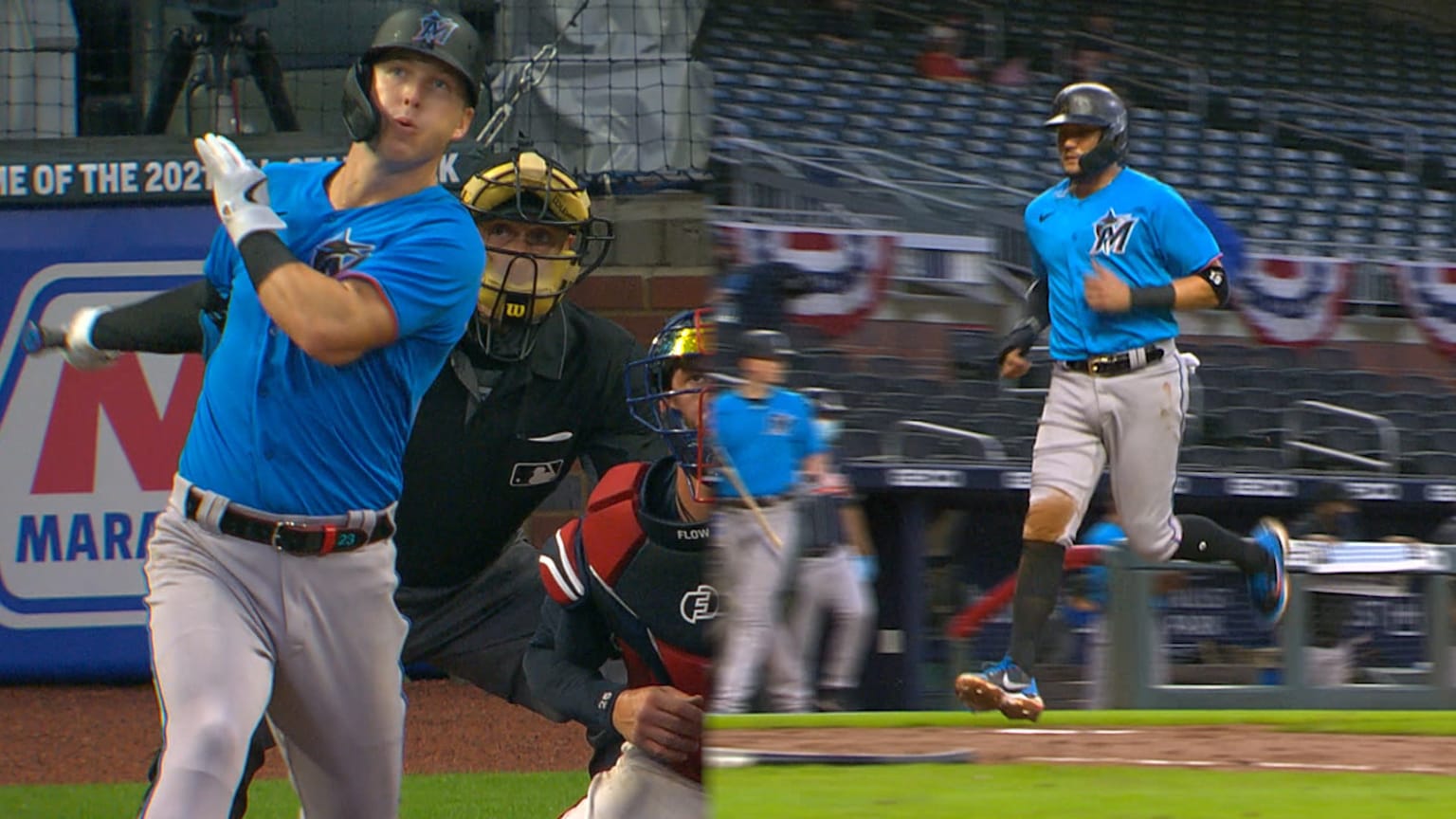 Corey Dickerson impulsa dos carreras | 21/07/2020 | Los Marlins de Miami