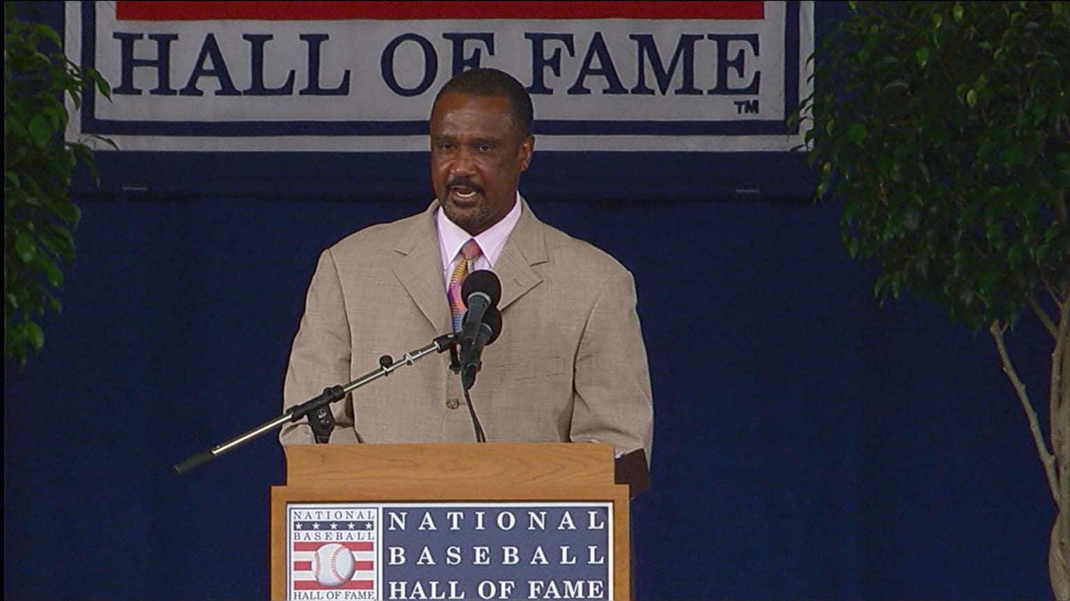 Jim Rice is inducted into the Hall of Fame | 07/26/2009 | Cleveland ...