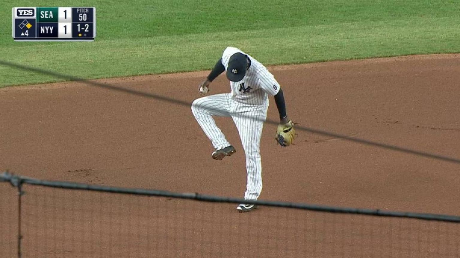 Nelson Cruz reaches on a force attempt, fielding error by shortstop ...
