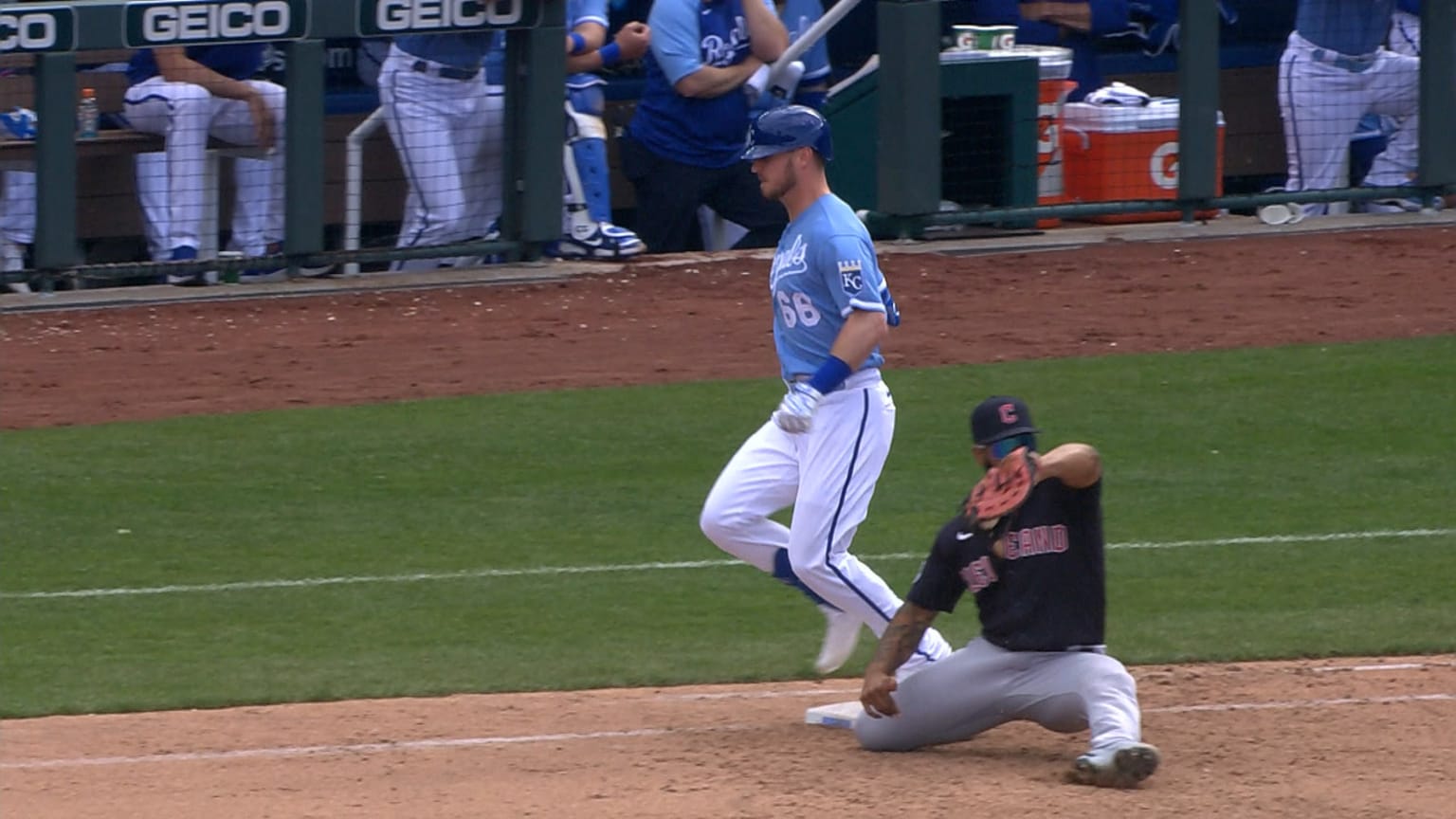 Ryan O'Hearn plates Carlos Santana with a groundout | 04/10/2022 ...