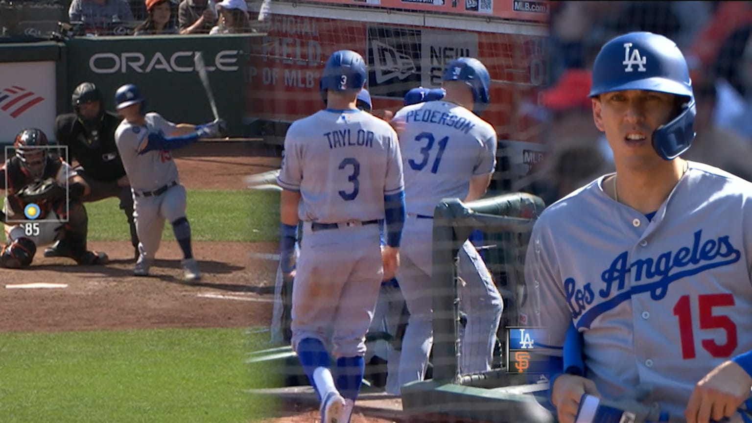 LAD@SF: Barnes drives 2-run single in the 8th inning | 09/29/2019 | Los ...