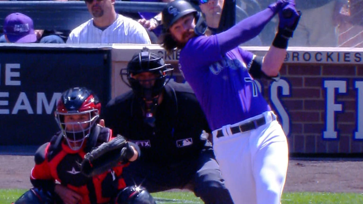 Brendan Rodgers limpia las bases con doble | 01/05/2022 | Los Rockies ...
