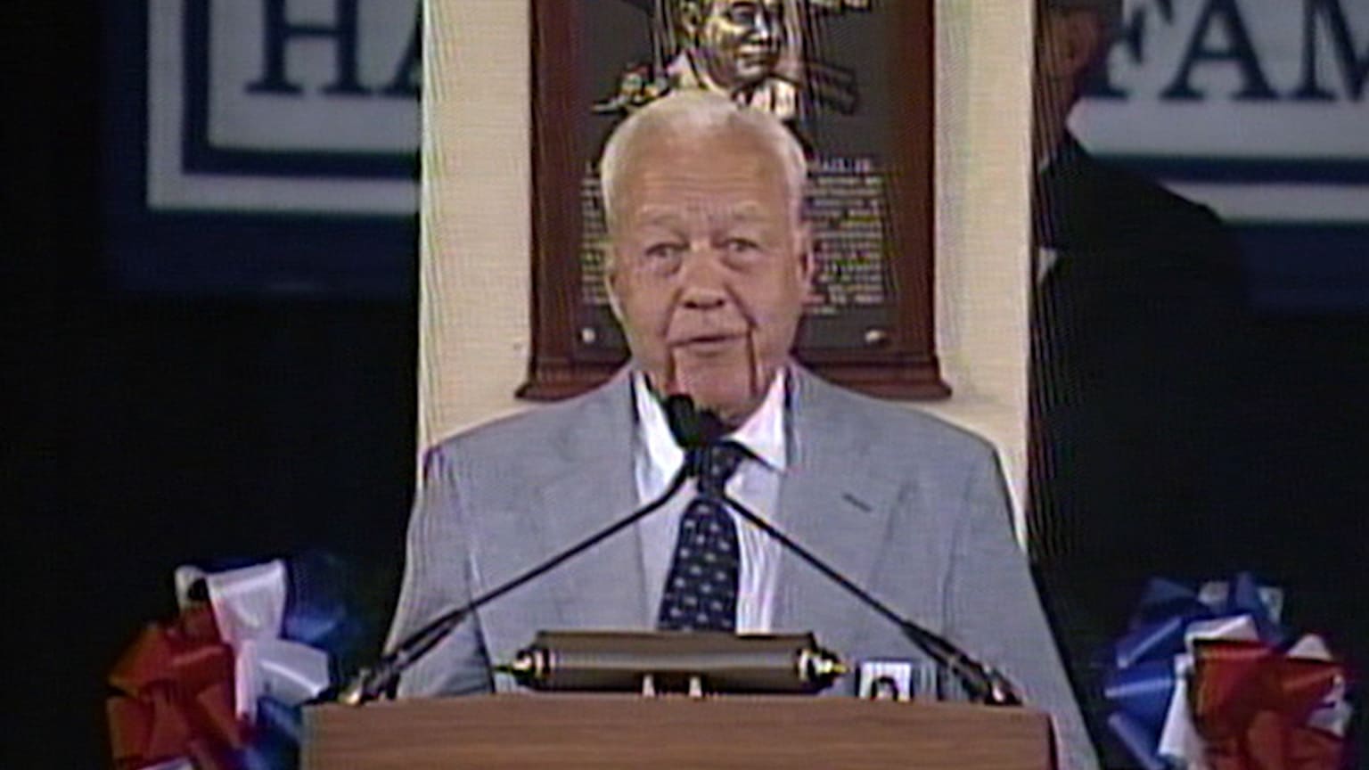 Lee MacPhail delivers Hall of Fame induction speech | 07/26/1998 | St ...