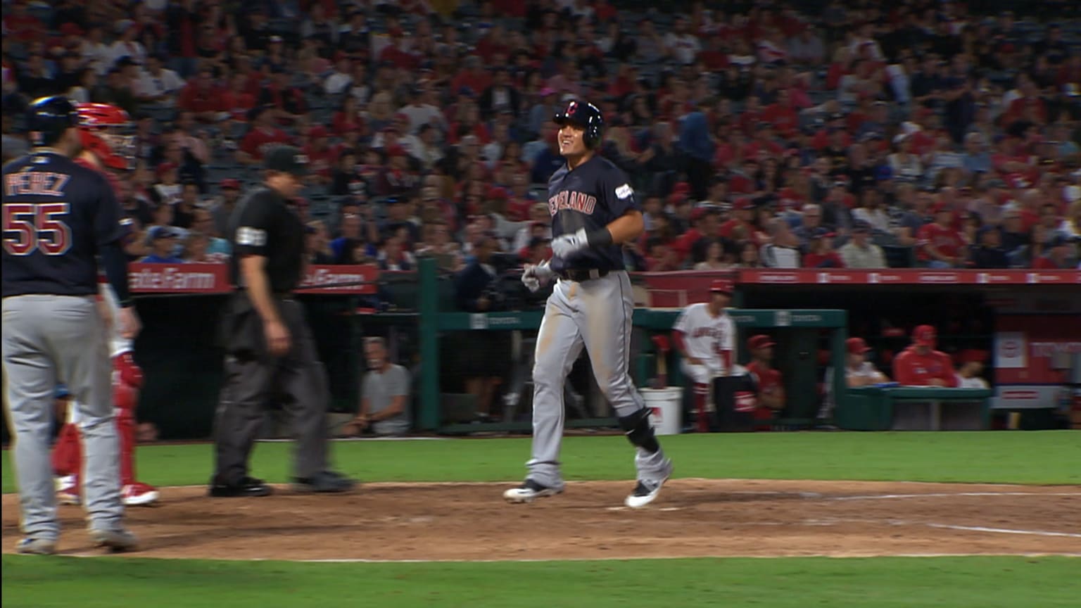 CLE@LAA: Chang records his first career homer | 09/09/2019 | Cleveland ...