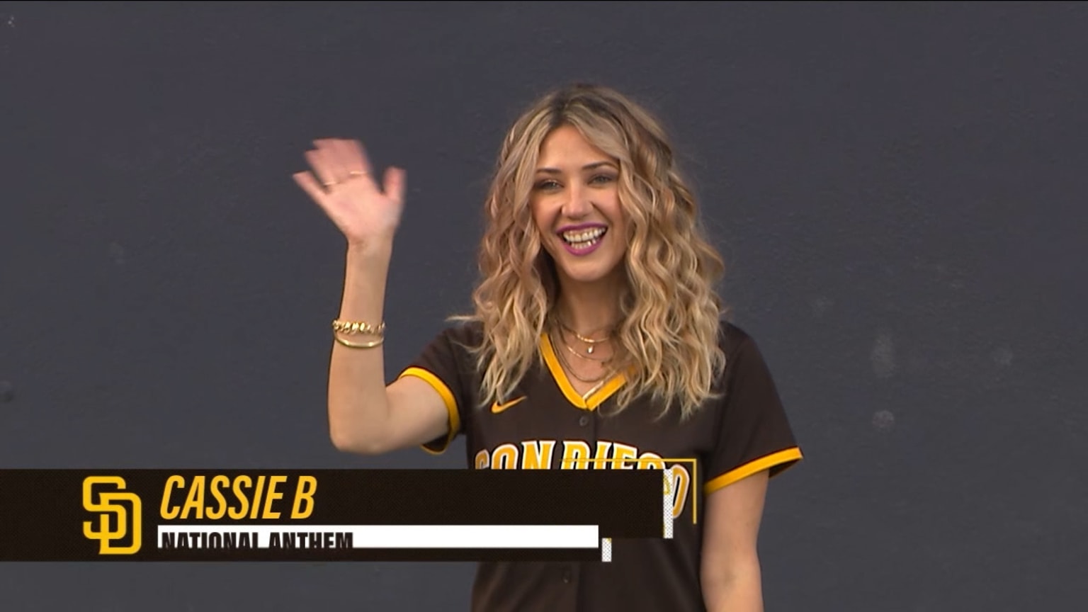 5/21/21: Cassie B sings anthem | 05/21/2021 | San Diego Padres