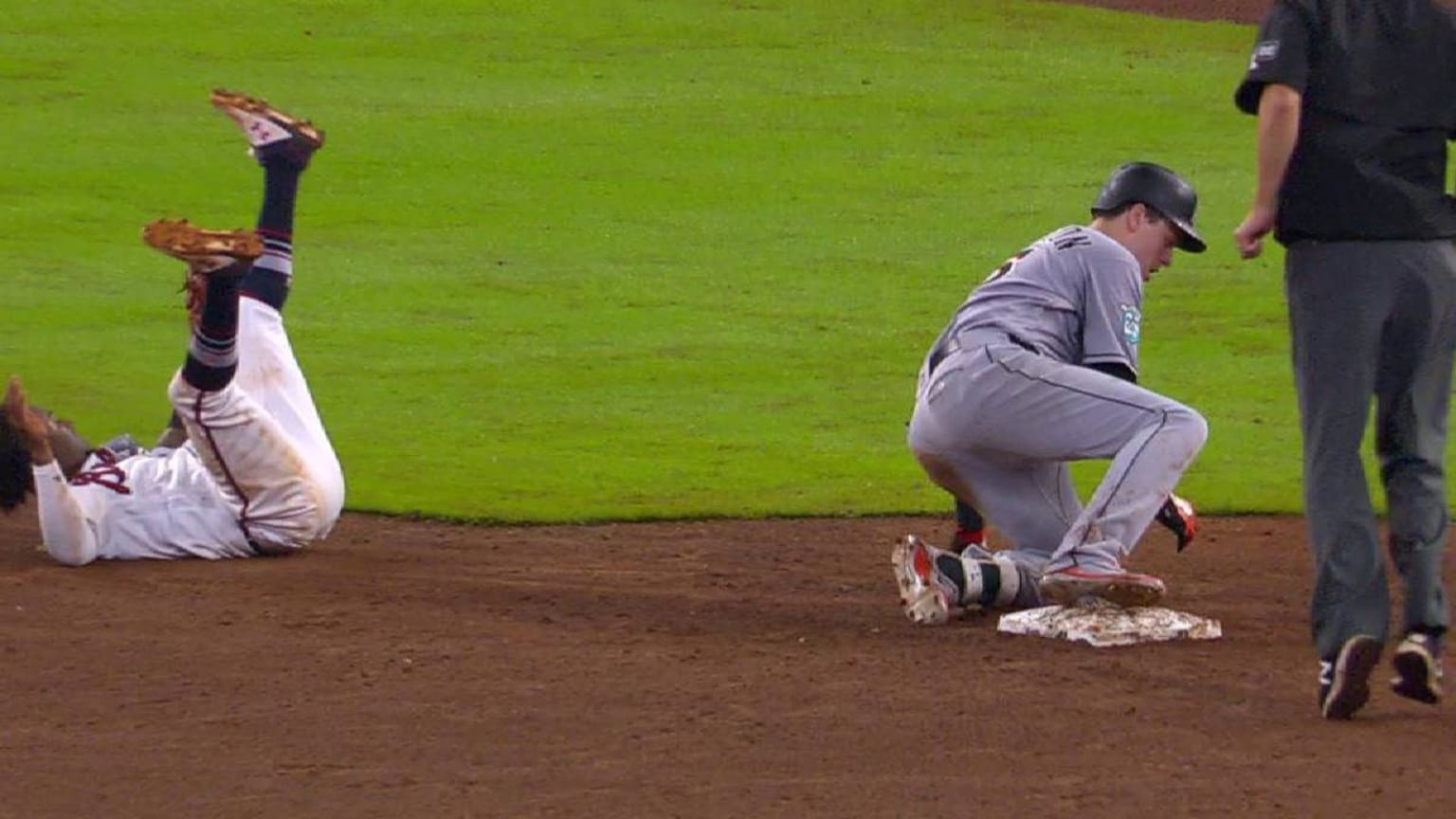 MIA@ATL: Galloway scores as Anderson, Albies collide | 07/31/2018 ...