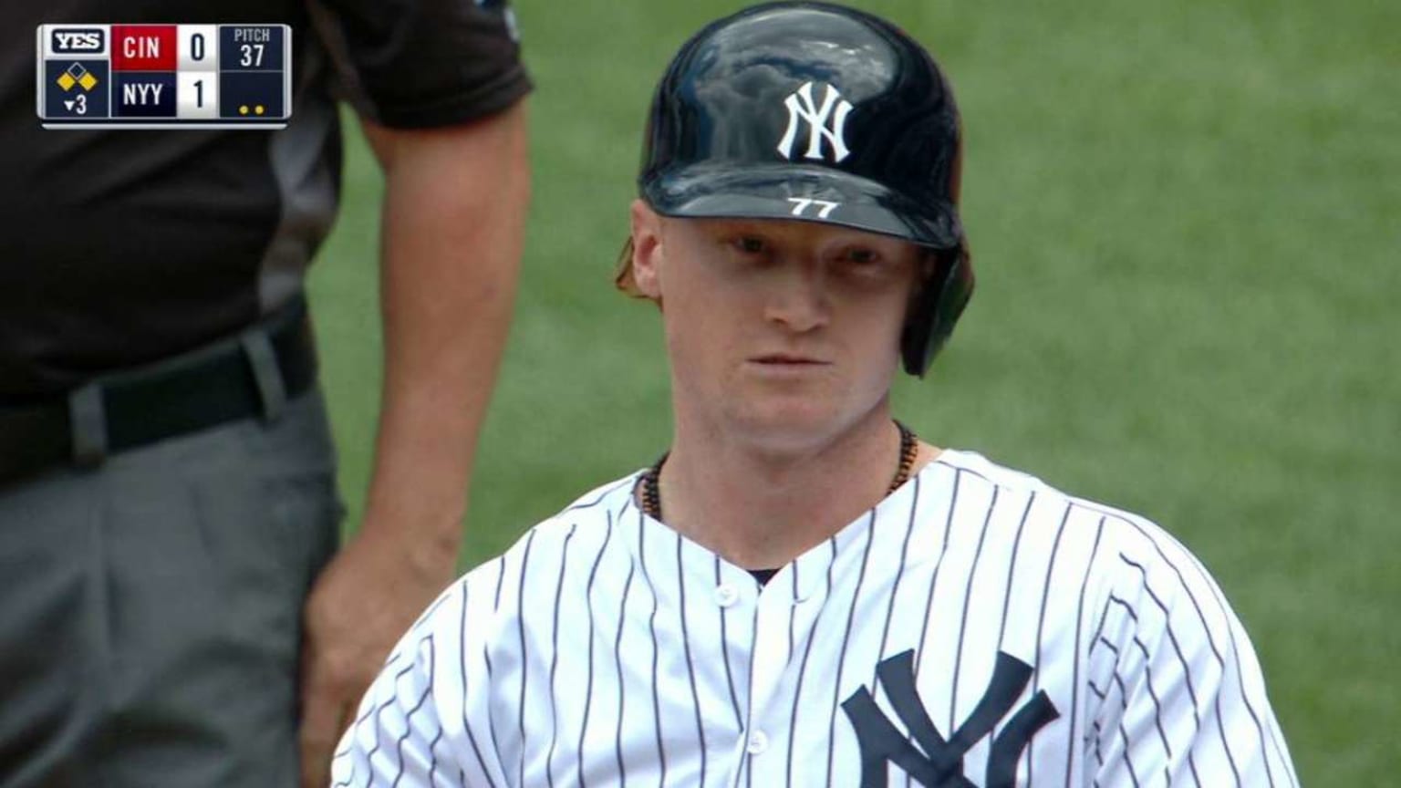 CIN@NYY: Clint singles to open the scoring in the 3rd | 07/26/2017 ...