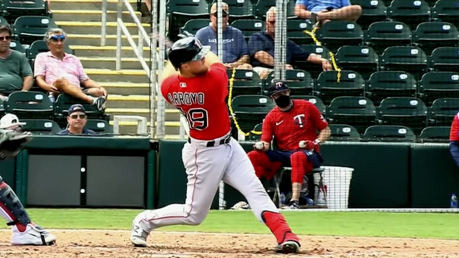 Christian Arroyo belts a solo home run to center | 03/14/2021 | Boston ...