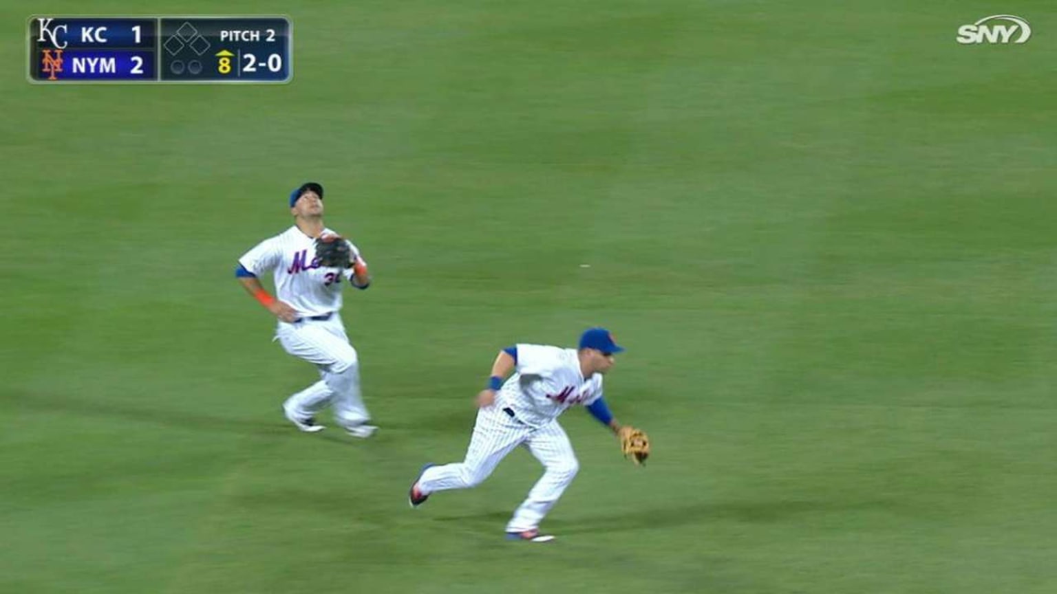 KC@NYM: Conforto races in for sliding catch | 06/21/2016 | New York Mets
