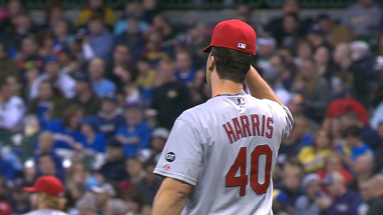 STL@MIL: Naval Academy grad Harris makes MLB debut | 04/25/2015 | MLB.com