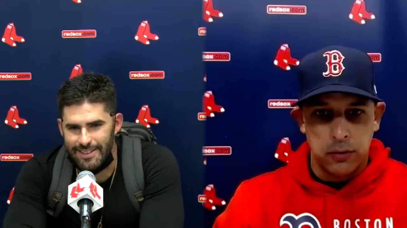 Alex Cora, J.D. Martinez discuss walk-off win | 04/06/2021 | Boston Red Sox
