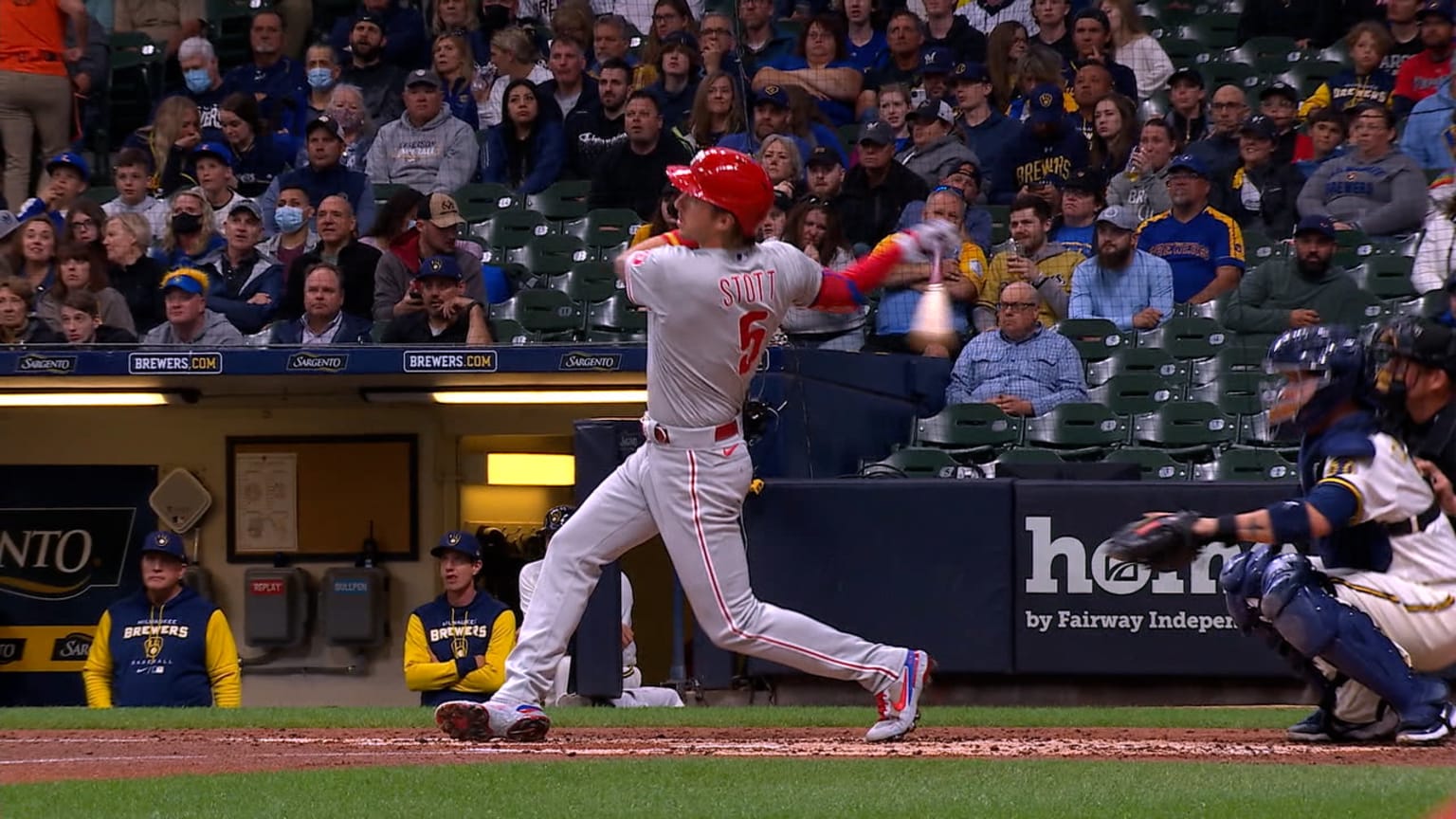 Bryson Stott crushes a two-run homer to right-center | 06/08/2022 ...