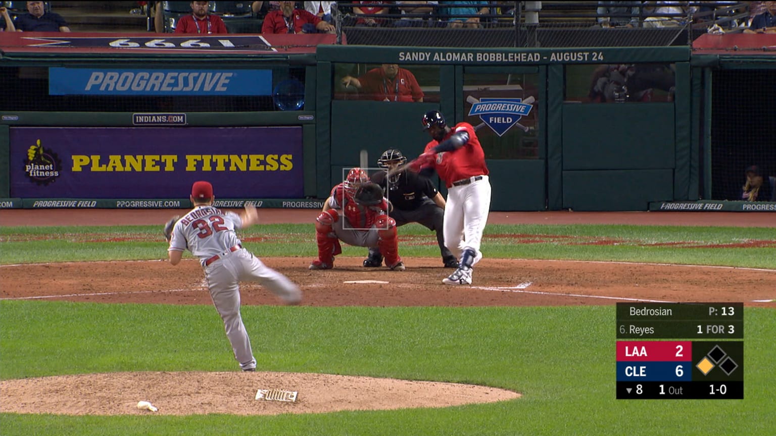 LAA@CLE: Ramirez scores on Reyes' sacrifice fly | 08/03/2019 ...