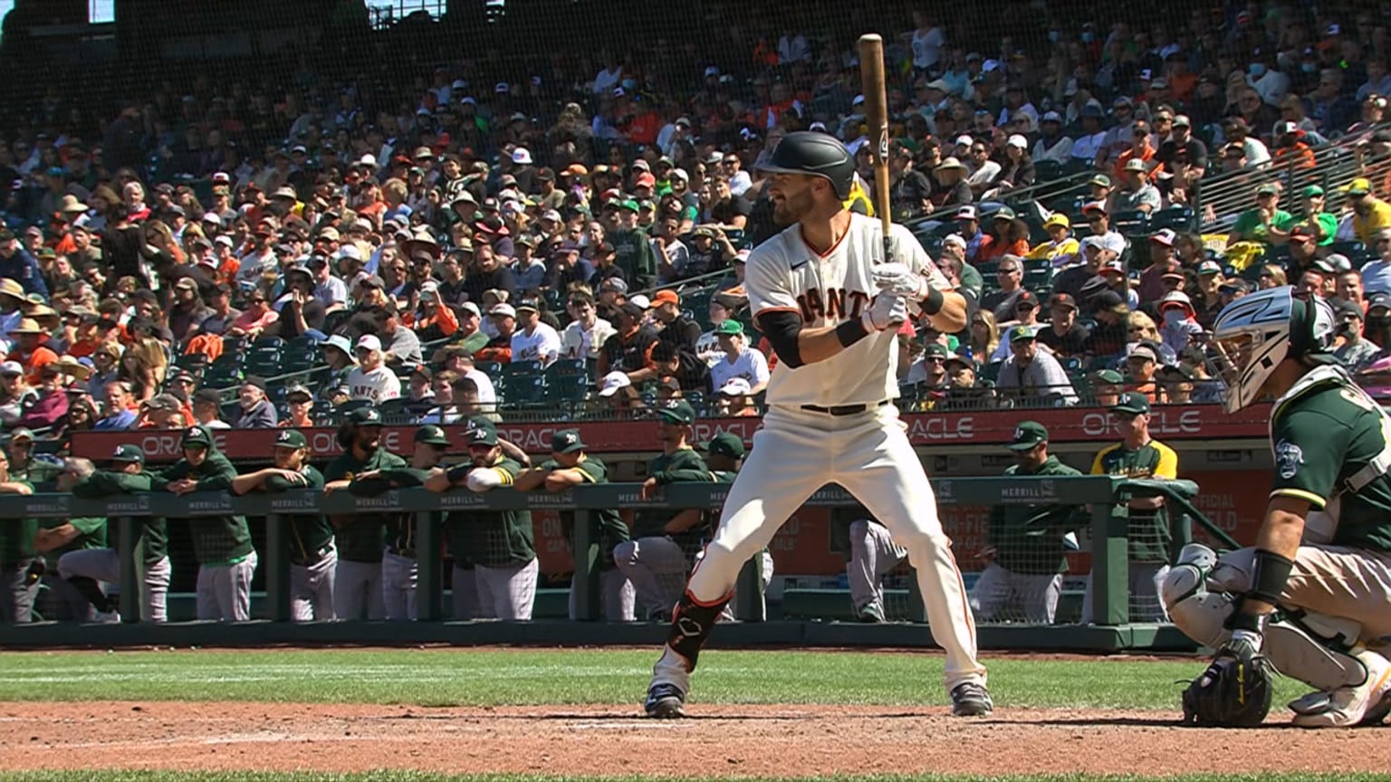 Steven Duggar doubles to plate Donovan Solano | 06/27/2021 | San ...