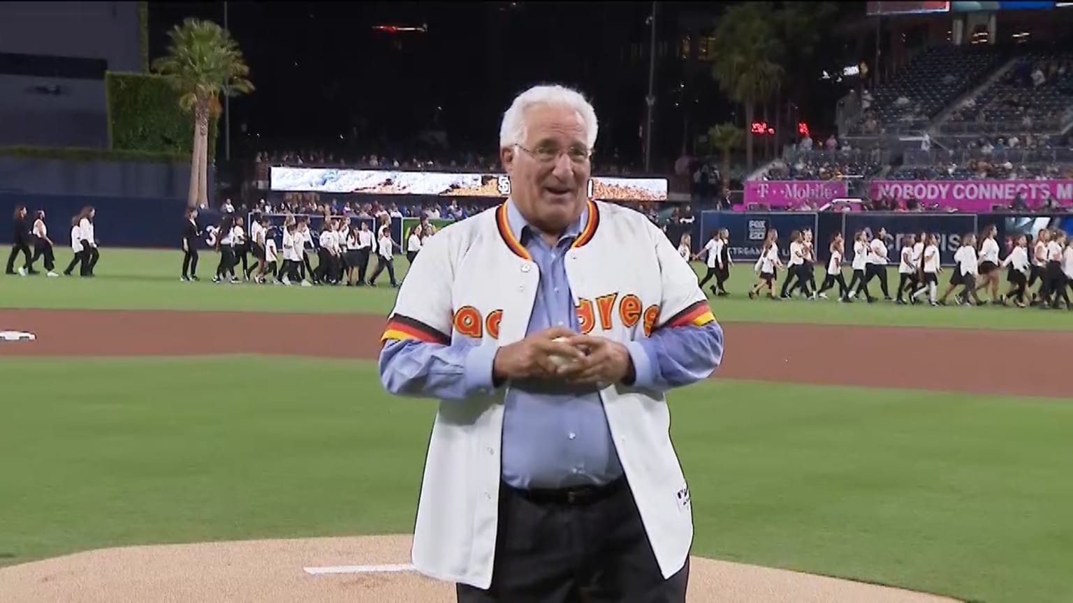 9/25/19 Ceremonial First Pitch: Ted Leitner | 09/25/2019 | San Diego Padres