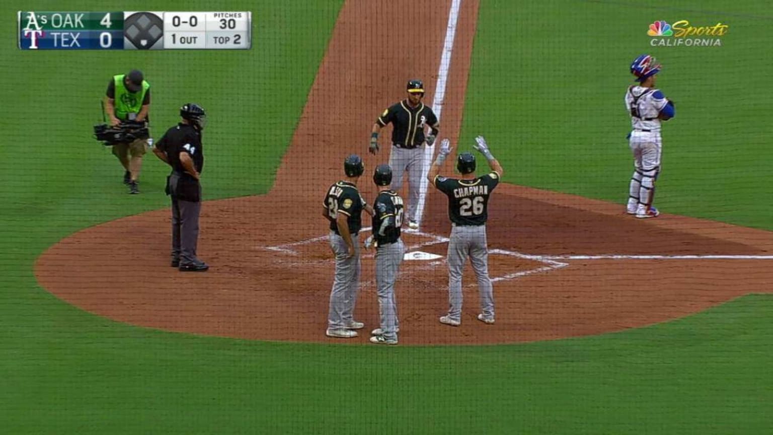 OAK@TEX: Lucroy connects on a grand slam in the 2nd | 07/23/2018 ...