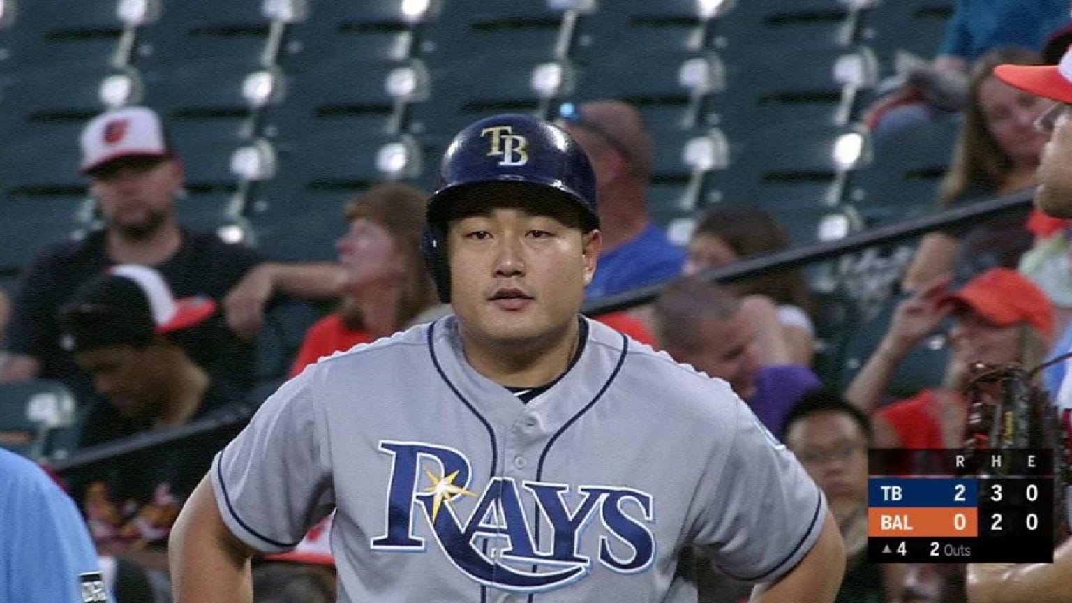 TB@BAL: Choi brings home Bauers with single to left | 07/26/2018 ...