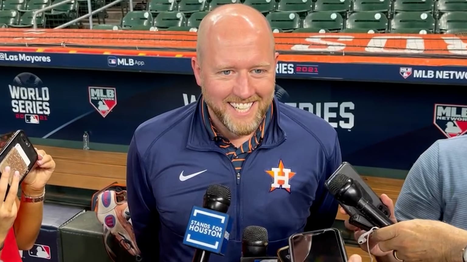 Astros GM James Click on World Series | 10/24/2021 | Houston Astros