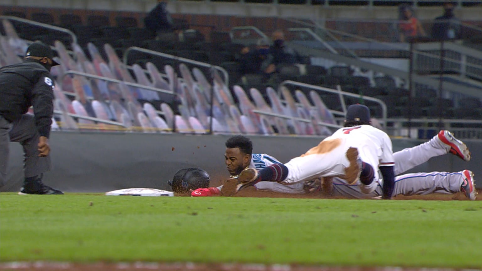 Monte Harrison is confirmed out at third after review | 09/21/2020 | St ...