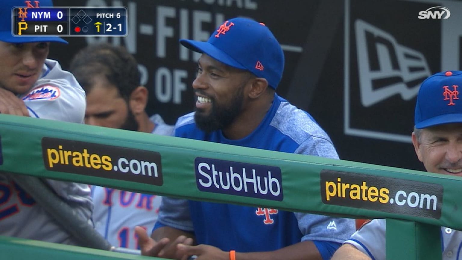 NYM@PIT: Jackson available to play after joining Mets | 07/27/2018 ...