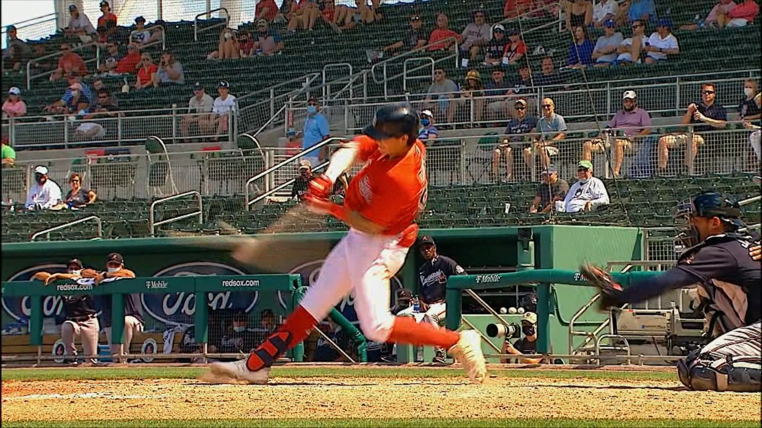 Jarren Duran hits a solo home run to right field | 03/30/2021 | San ...