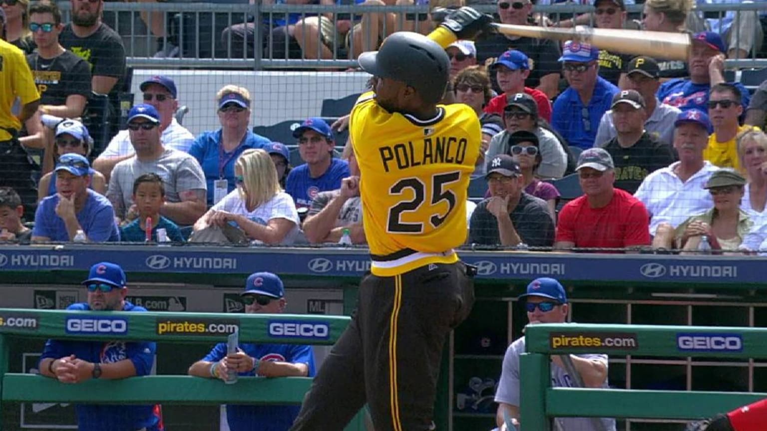 CHC@PIT: Polanco levels the score with an RBI double | 08/19/2018 ...