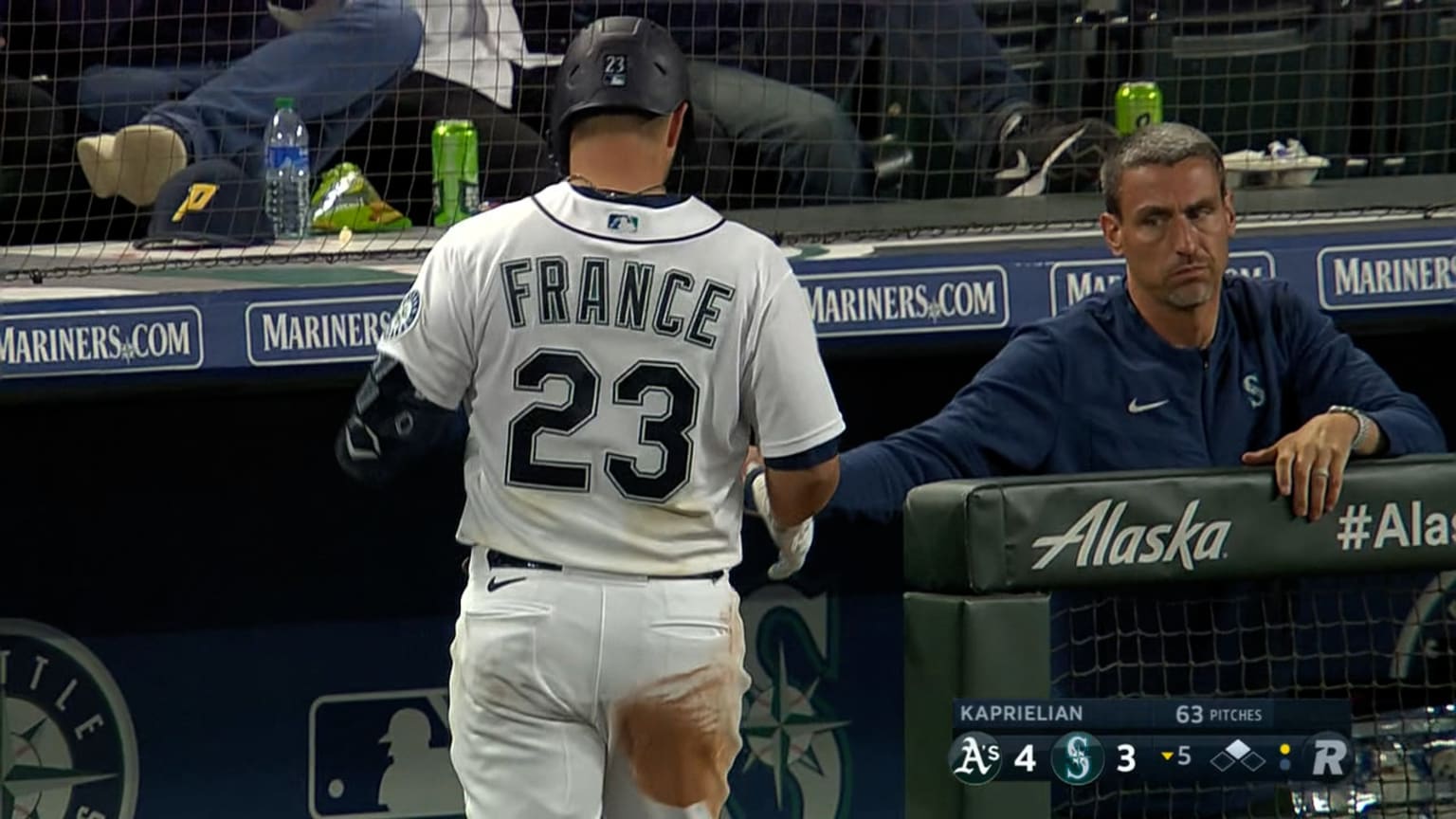 Ty France grounds out to second, scoring Raleigh | 05/24/2022 | Seattle ...