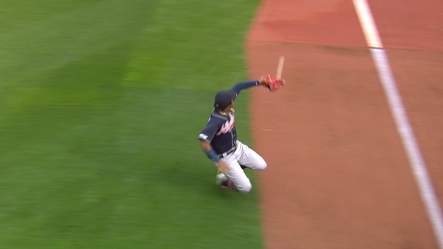 ATL@CLE: Acuna Jr. robs Allen with a sliding catch | 04/20/2019 ...