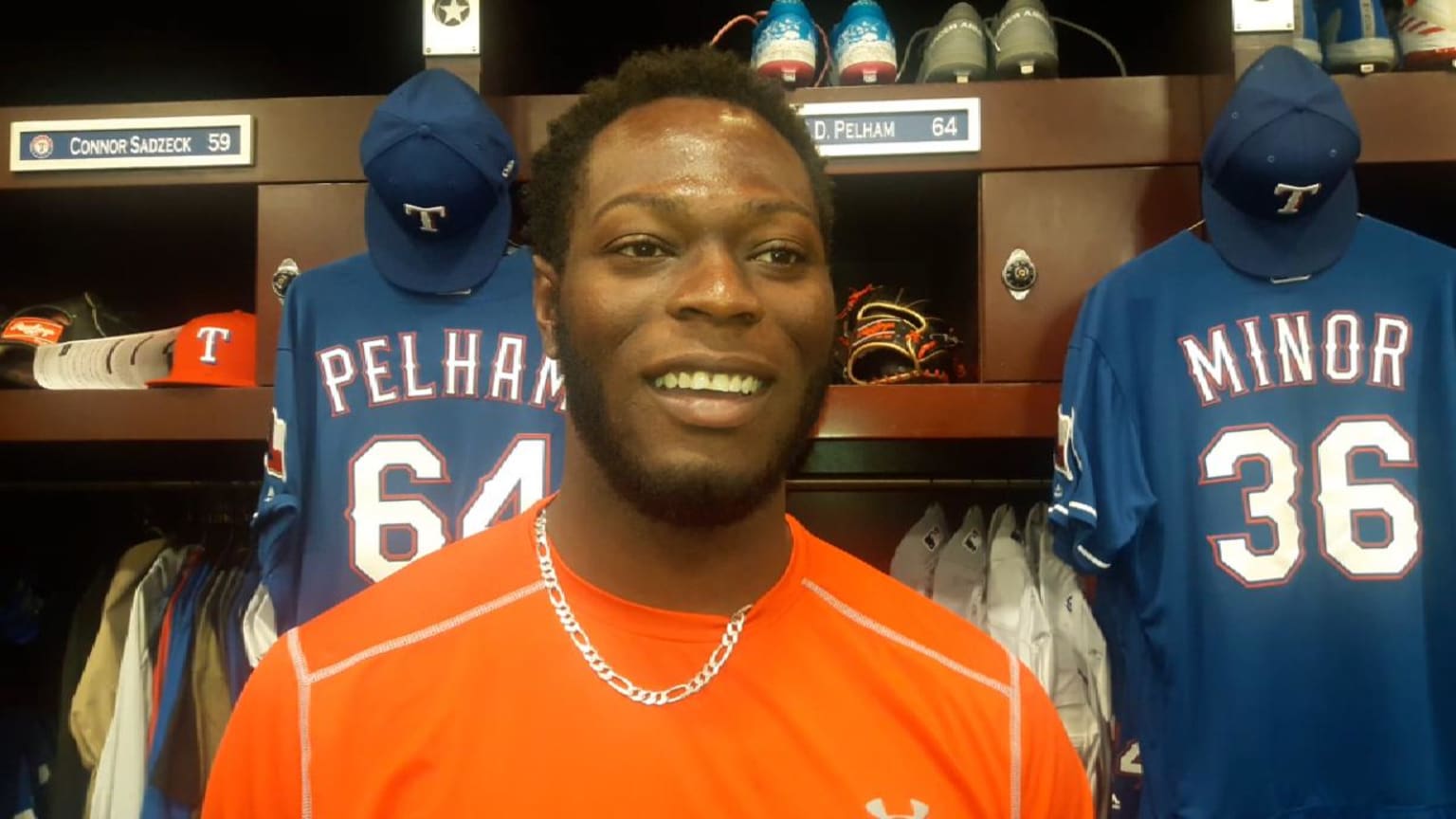 Pelham talks about making his big league debut | 09/04/2018 | Texas Rangers