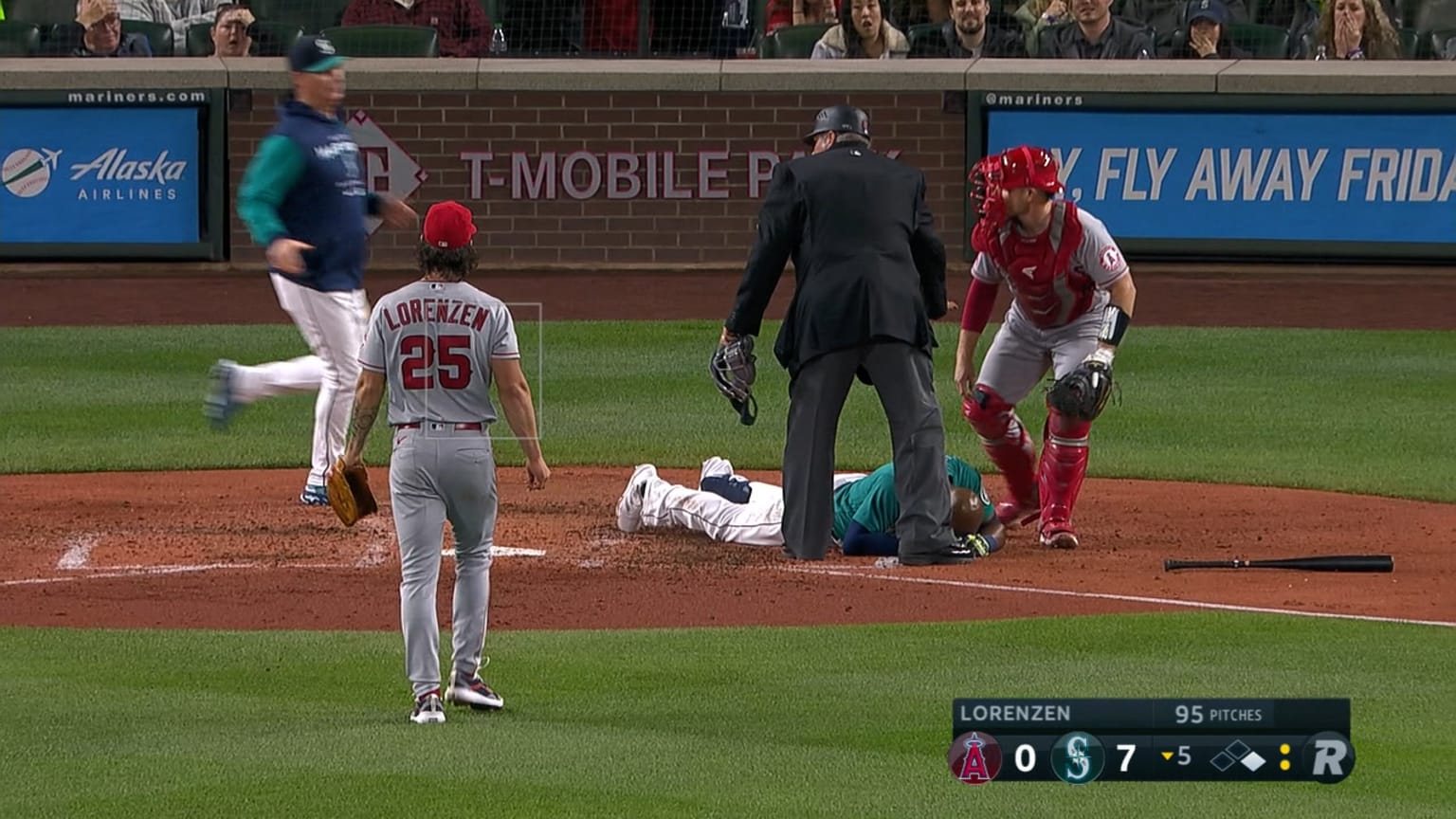 Justin Upton leaves game after getting hit by pitch | 06/17/2022 ...