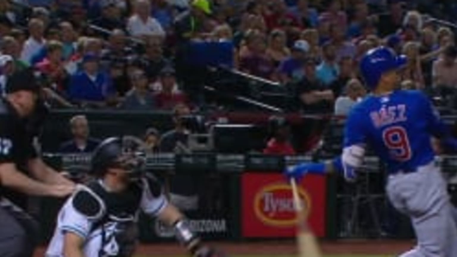 CHC@ARI: Baez slugs a solo homer to left field | 04/26/2019 | Chicago Cubs