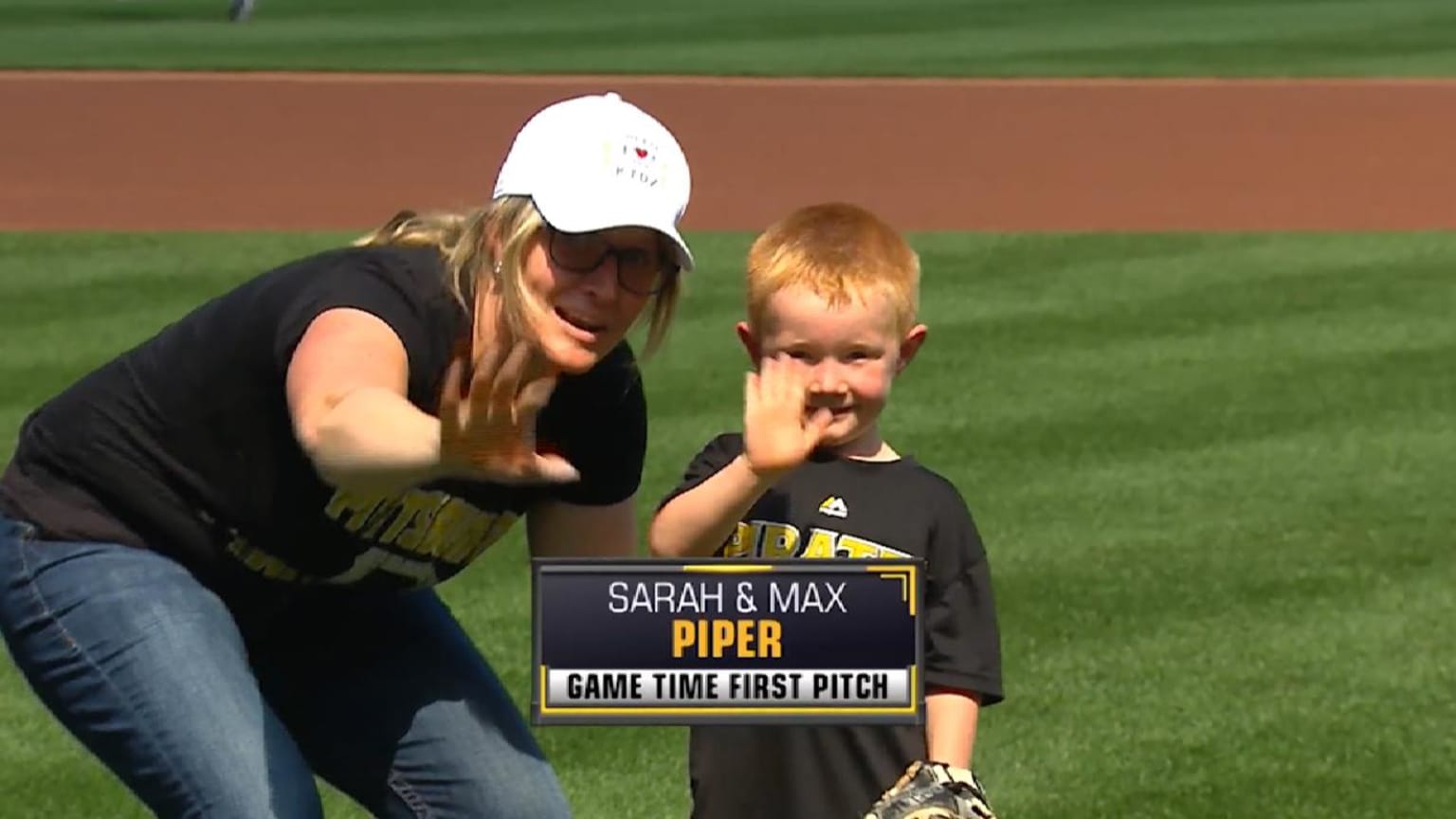 6/10/17 Pirates First Pitch: Sarah and Max Piper | 06/10/2017 | Chicago ...