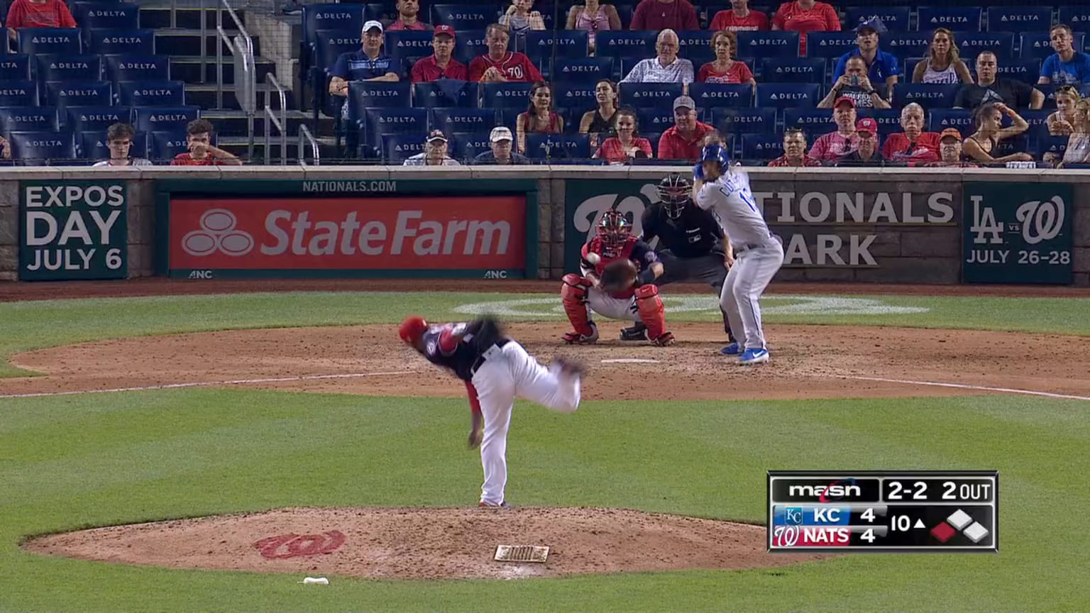 KC@WSH: Rodney K's Cuthbert with man on third base | 07/05/2019 ...