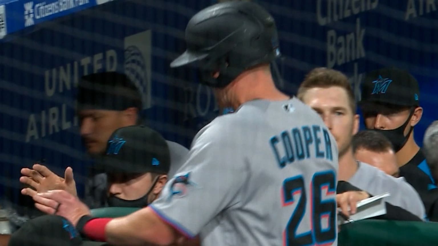 Chad Wallach plates Garrett Cooper on a ground ball | 05/20/2021 | Los ...